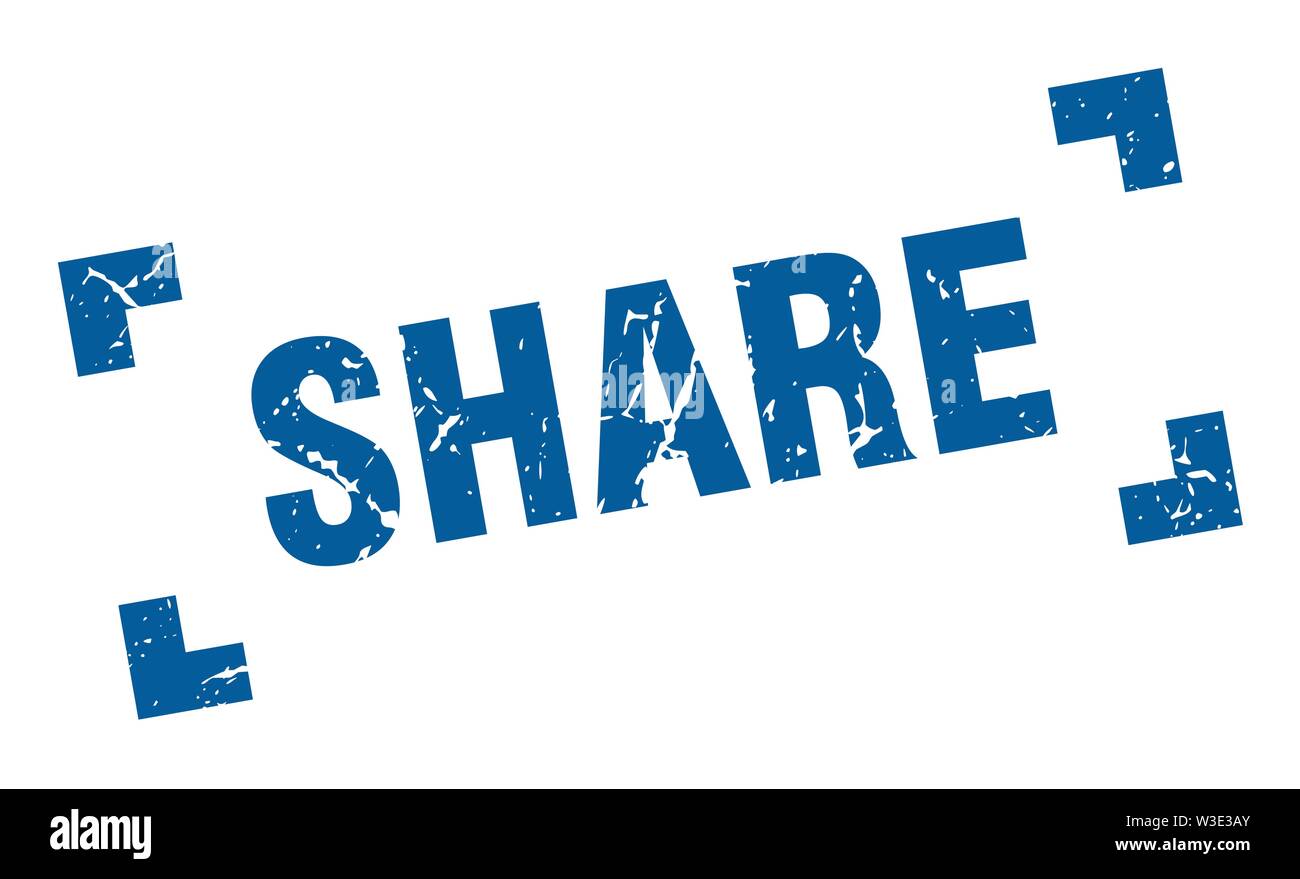 share stamp. share square grunge sign. share Stock Vector Image & Art ...