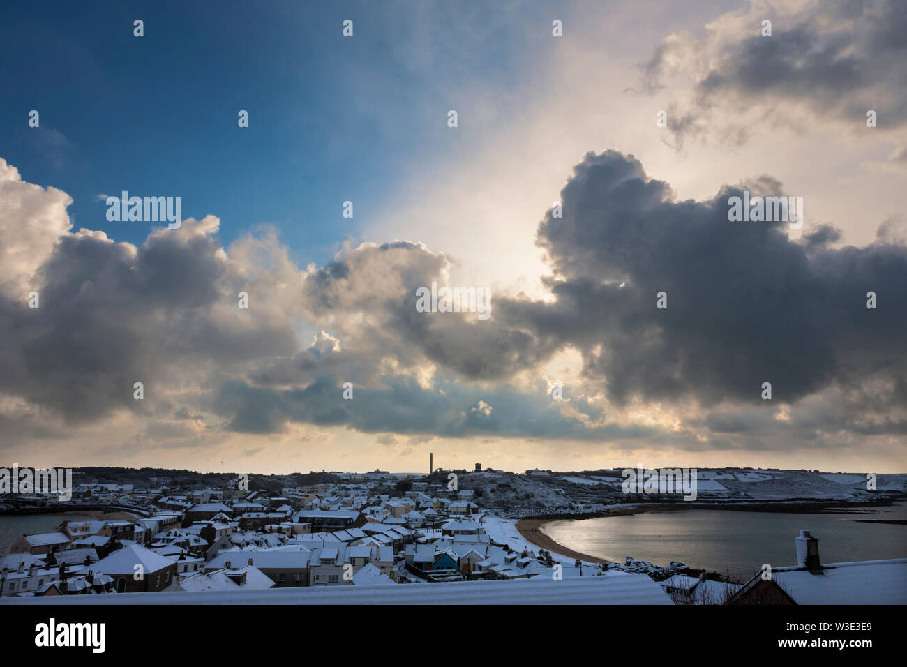 Snow storm over st hi-res stock photography and images - Alamy