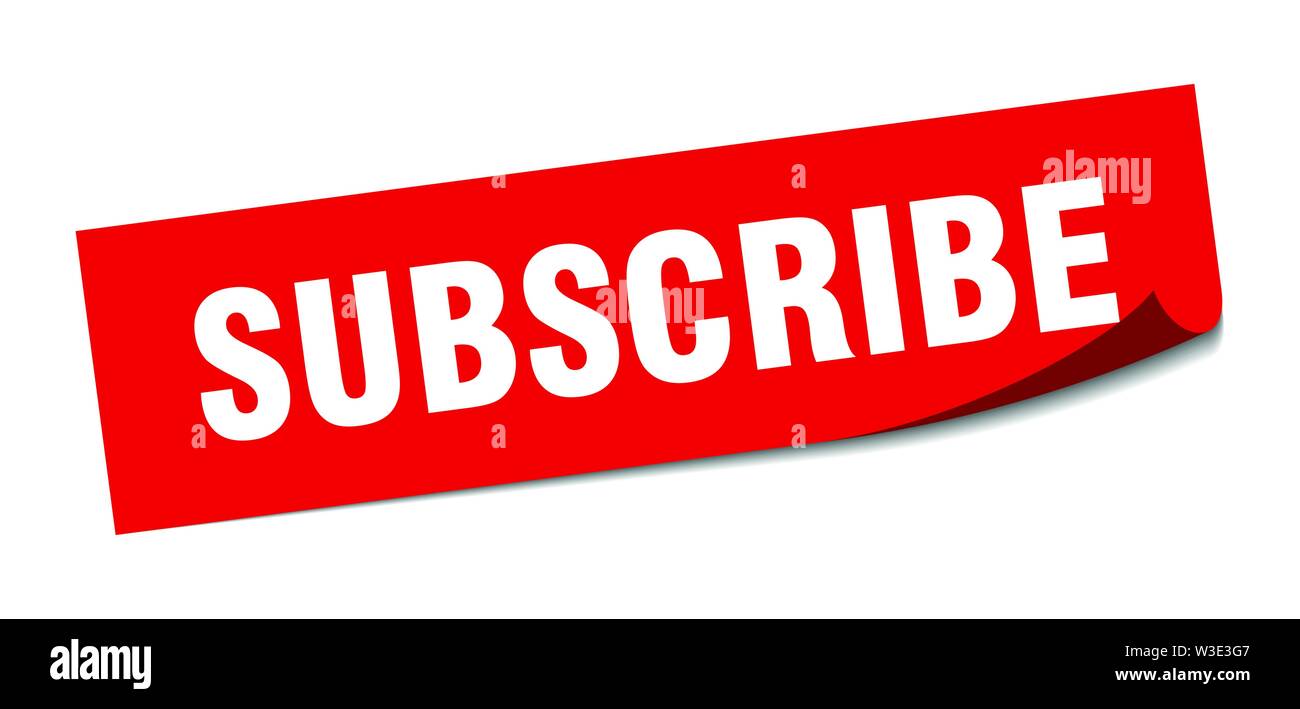 subscribe sticker. subscribe square isolated sign. subscribe Stock ...