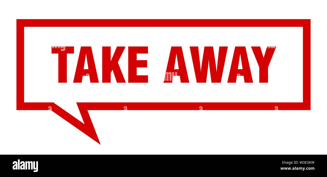 Take away word Stock Vector Images - Alamy