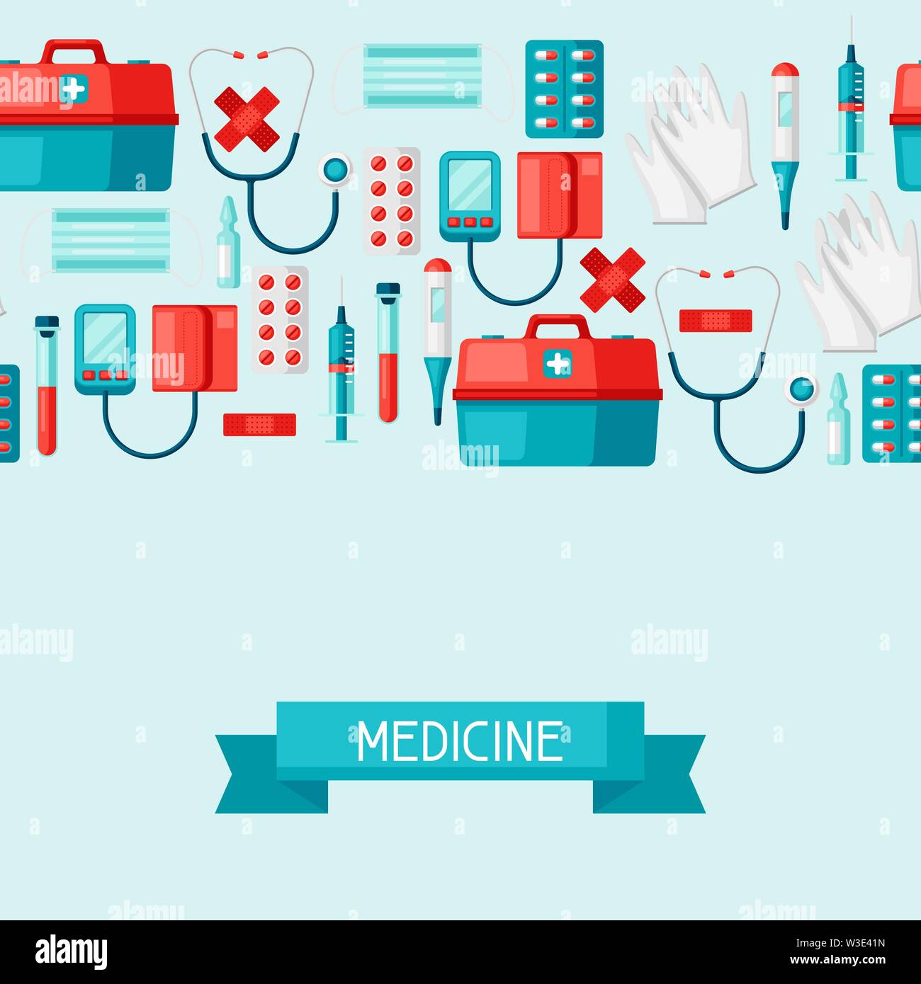 First aid kit equipment background Stock Vector Image & Art - Alamy