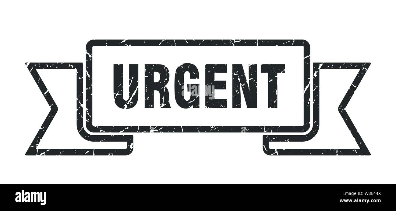 urgent grunge ribbon. urgent sign. urgent banner Stock Vector Image ...