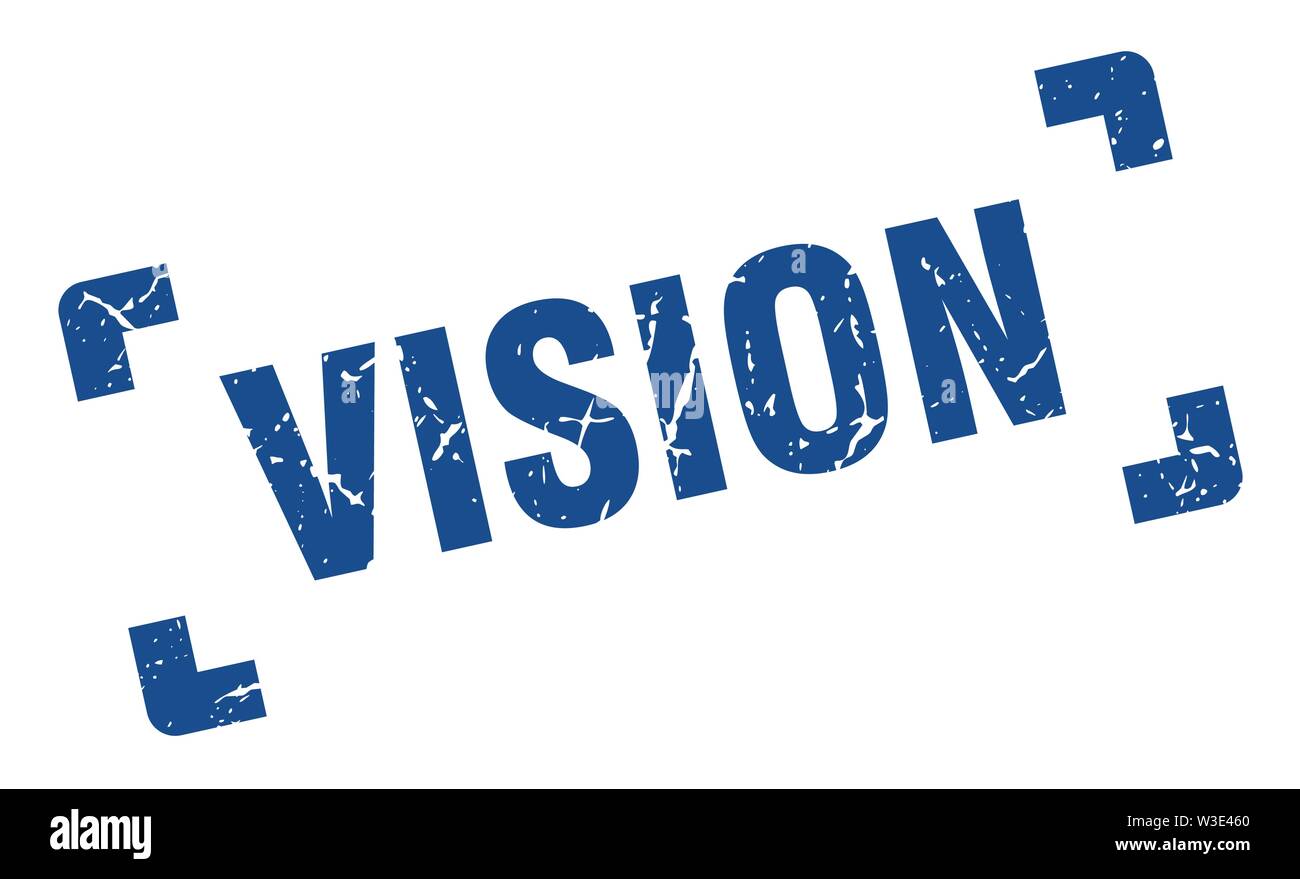 vision stamp. vision square grunge sign. vision Stock Vector Image ...