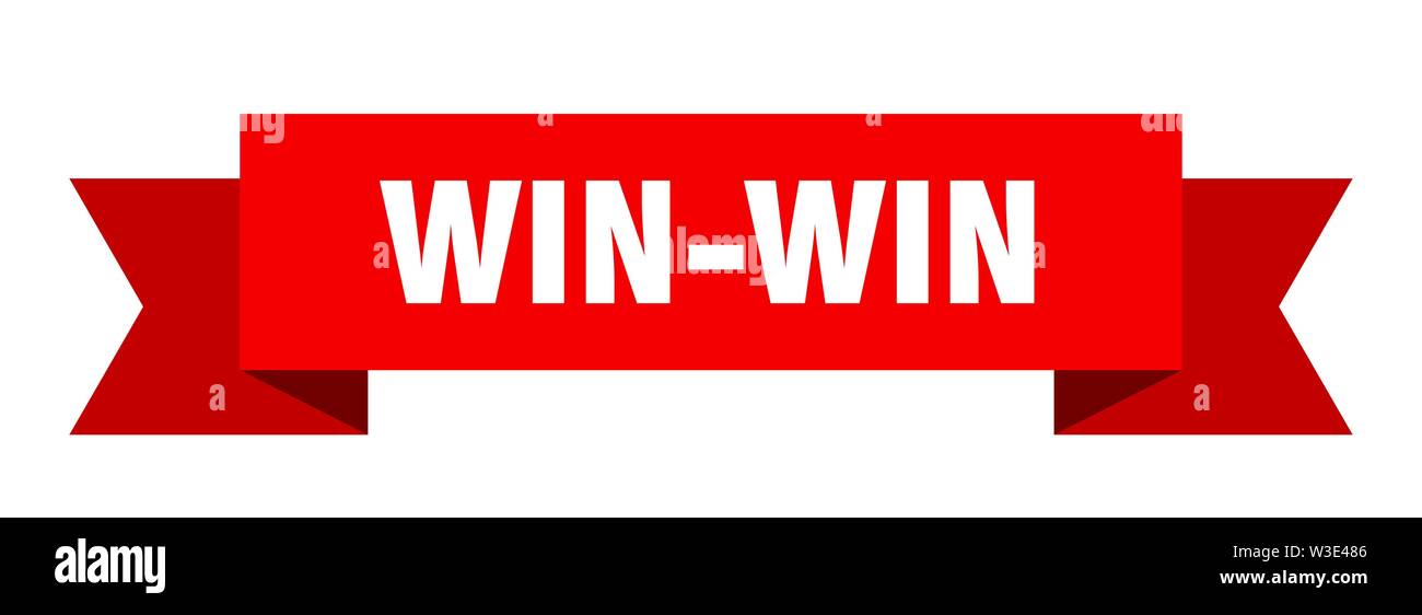 win-win ribbon. win-win isolated sign. win-win banner Stock Vector ...