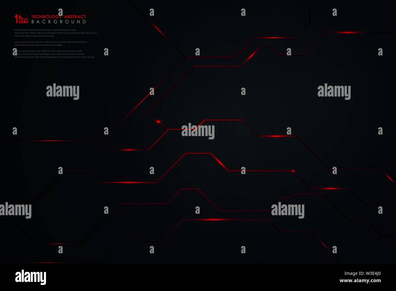 Dark red technical abstract background Stock Vector Images - Alamy