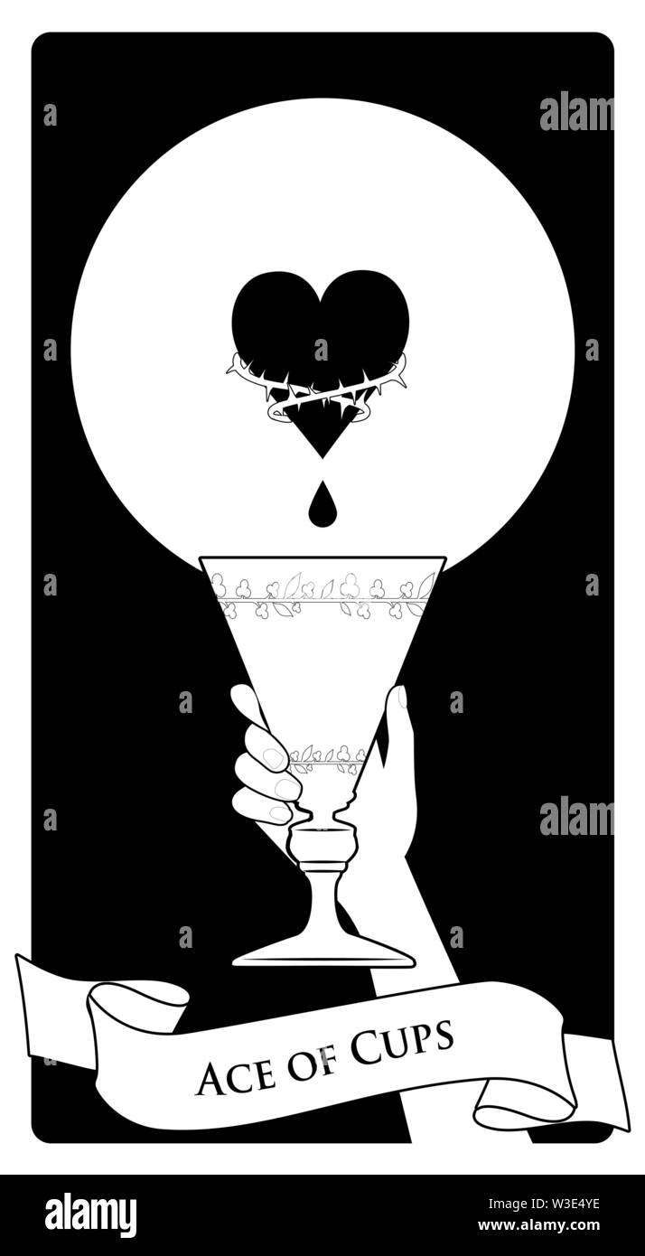Tarot ace of cups tarot card ace of cups hi-res stock photography and images - Alamy