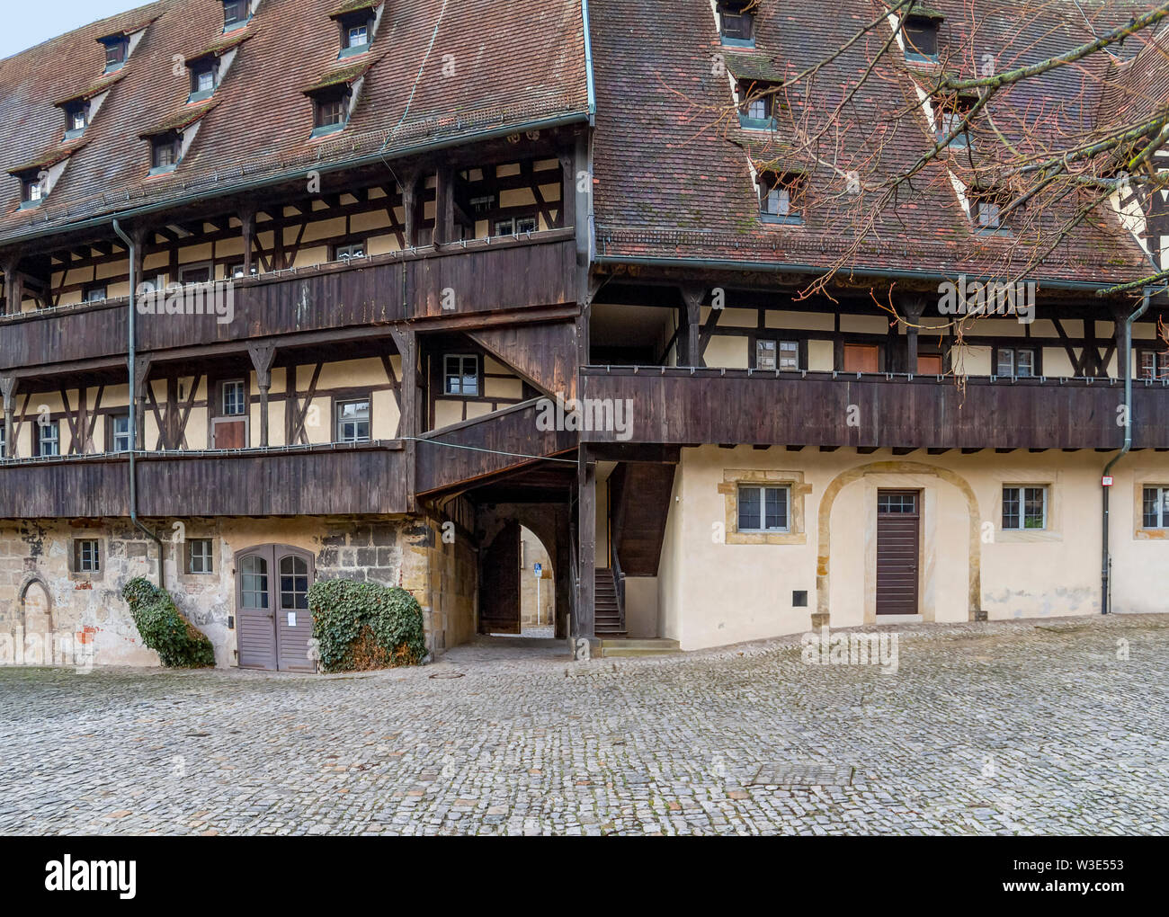 medieval location named Old Palace in Bamberg, Bavaria Stock Photo - Alamy