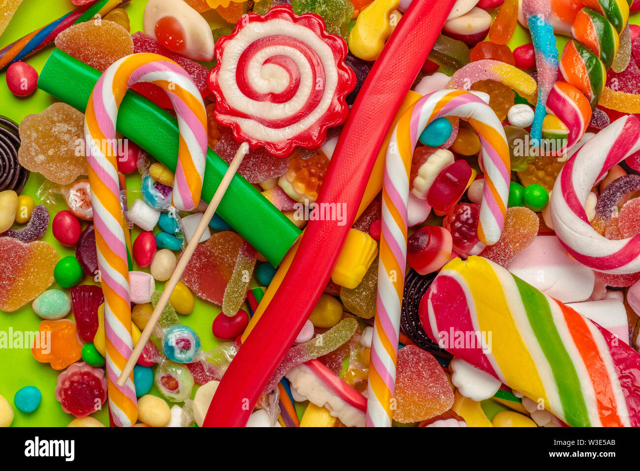 closeup of mixed candies Stock Photo - Alamy