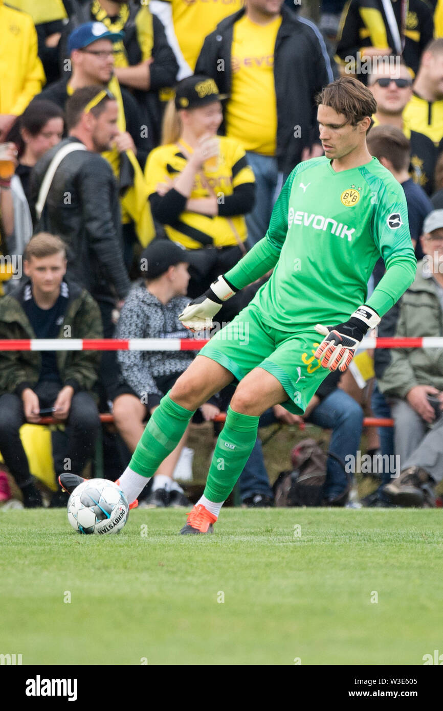 goalkeeper Marvin HITZ (DO) with Ball, single action with ball, action ...