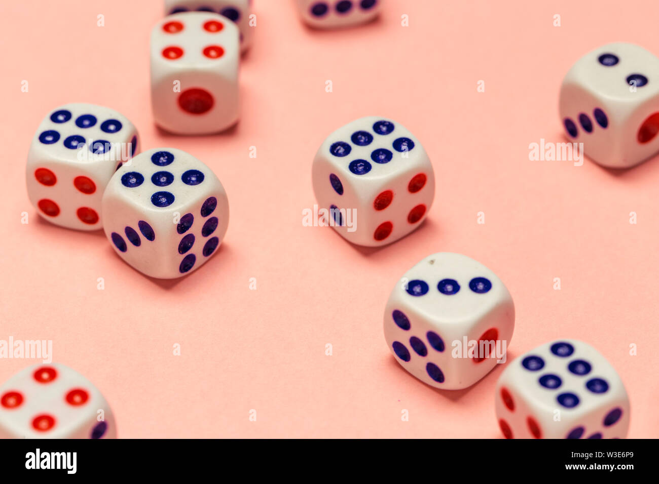 risk concept - playing dice Stock Photo - Alamy
