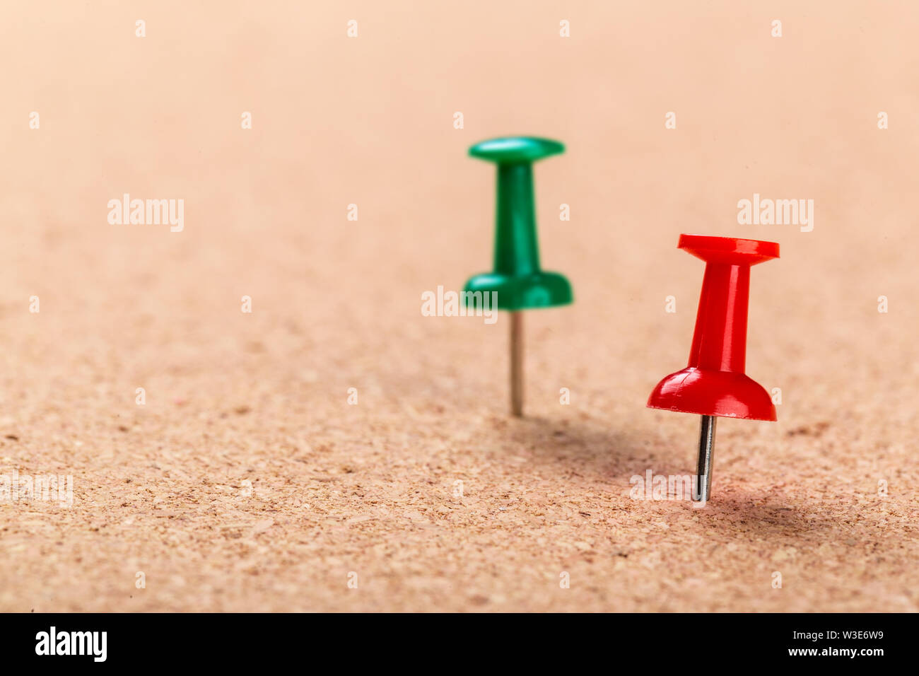 Pin board texture for background and colorful pins Stock Photo - Alamy