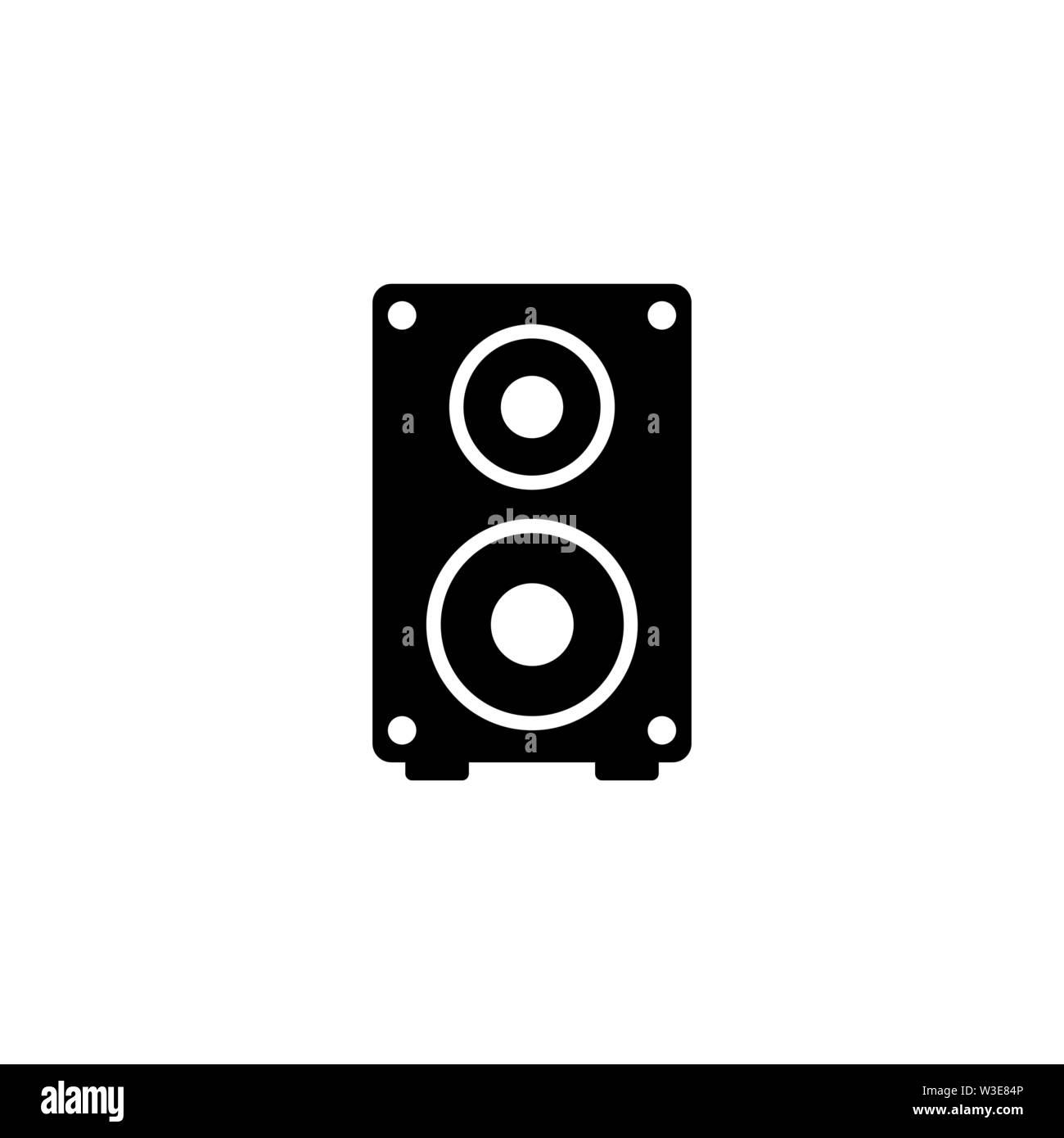 Studio Music Speaker, Audio. Flat Vector Icon illustration. Simple ...