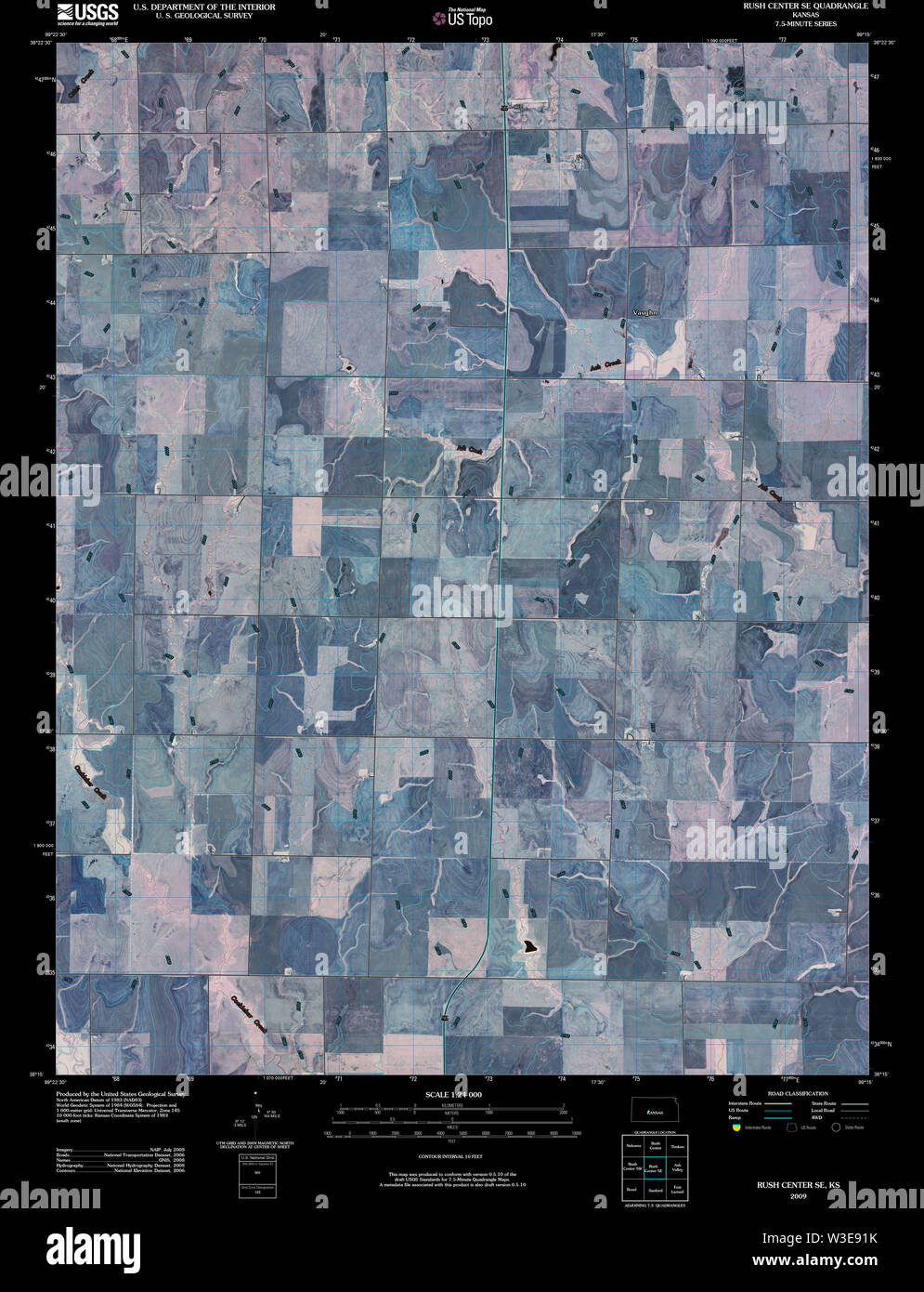 Map of rush center hi-res stock photography and images - Alamy