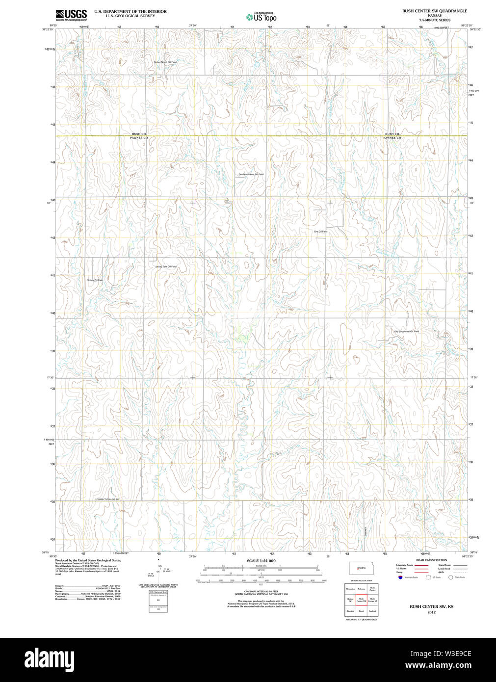 Map of rush center hi-res stock photography and images - Alamy