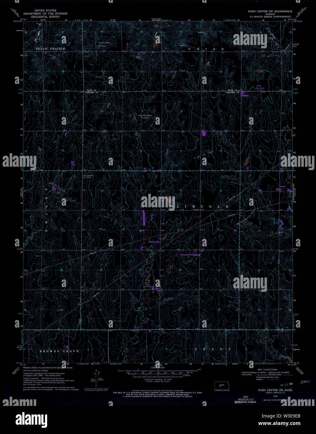 Map Of Rush Center High Resolution Stock Photography and Images - Alamy