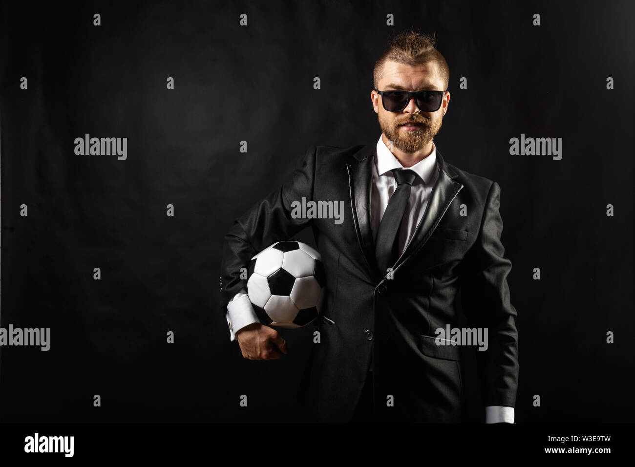 soccer sport manager in business suit Stock Photo - Alamy