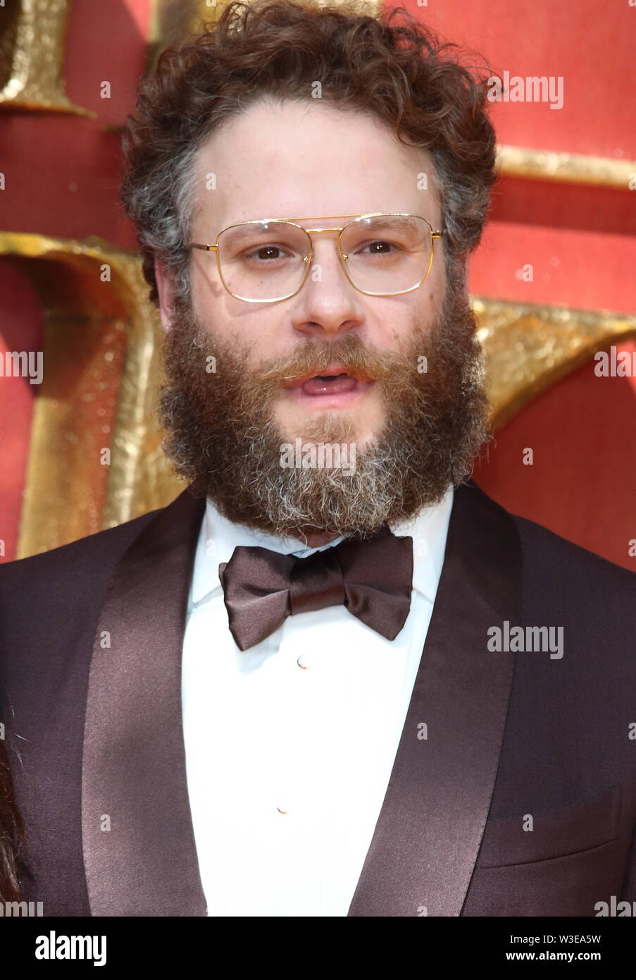 Seth Rogen attends the European Premiere of Disney's The Lion King at ...