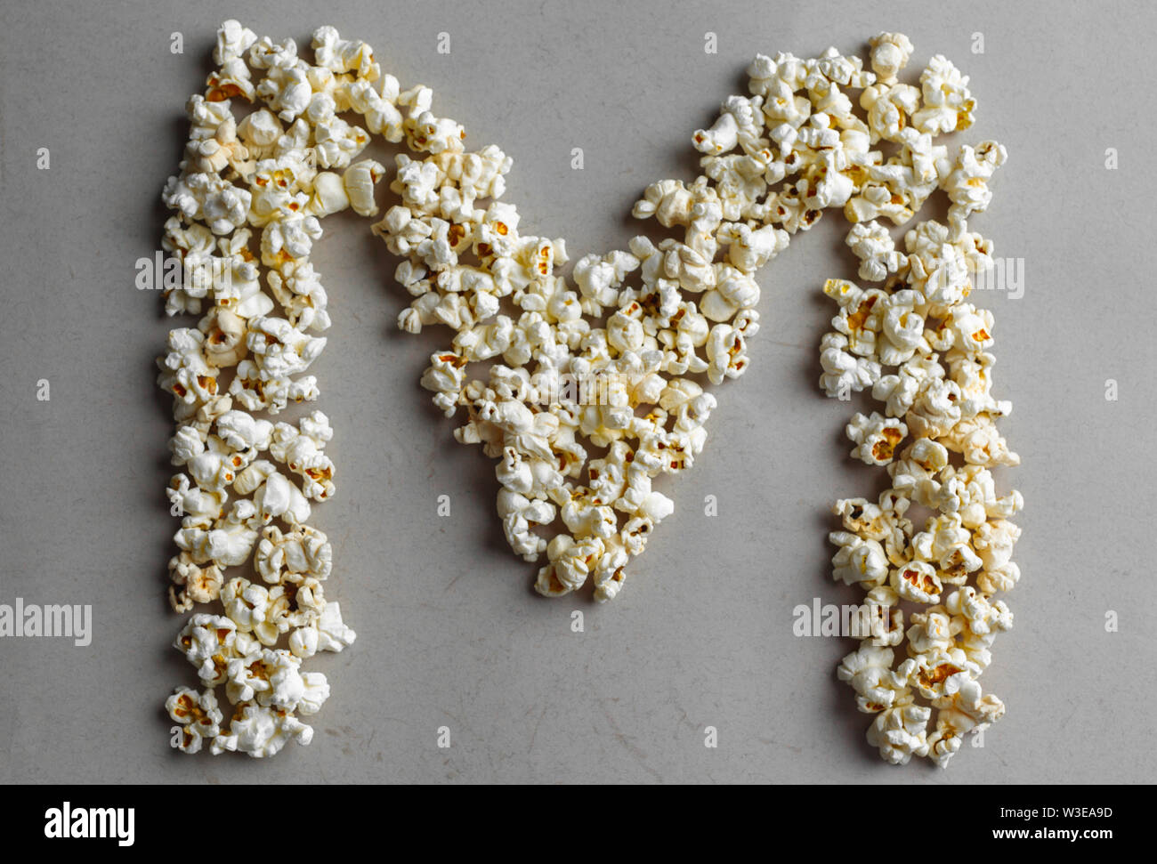 PopCorn Alphabet, isolated Stock Photo - Alamy