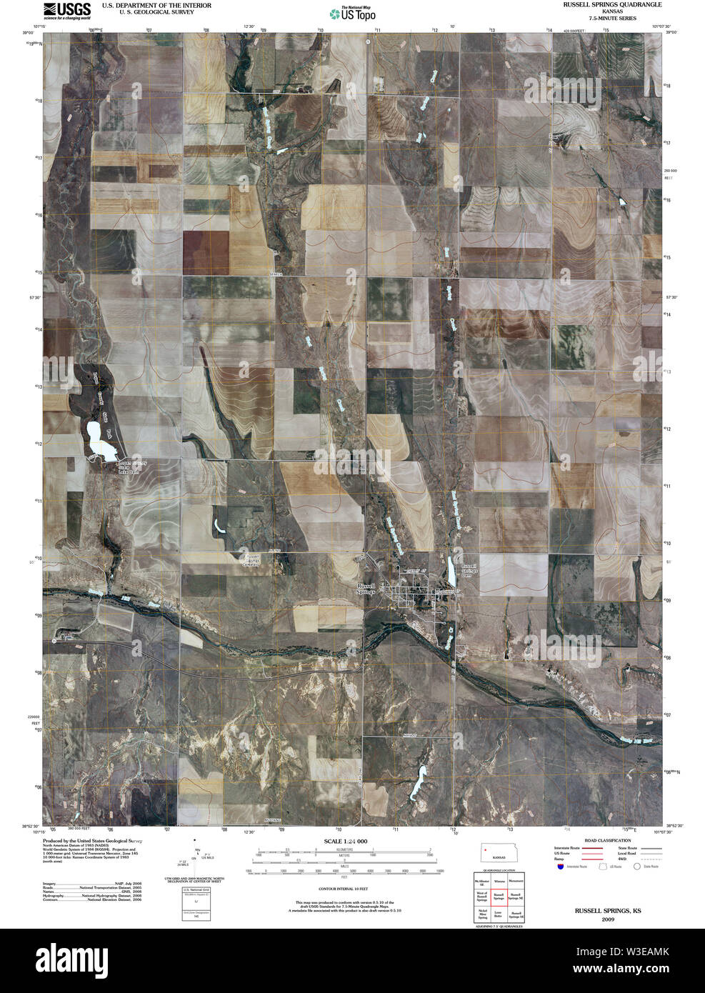 Russell springs map hi-res stock photography and images - Alamy