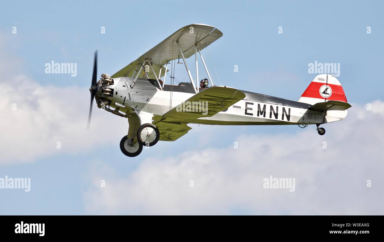 1936 Focke-Wulf Fw-44J (G-EMNN) biplane also known as the Stieglitz ...