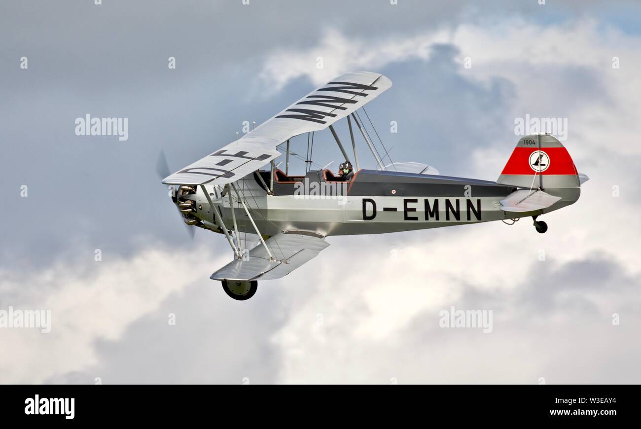 1936 Focke-Wulf Fw-44J (G-EMNN) biplane also known as the Stieglitz ...