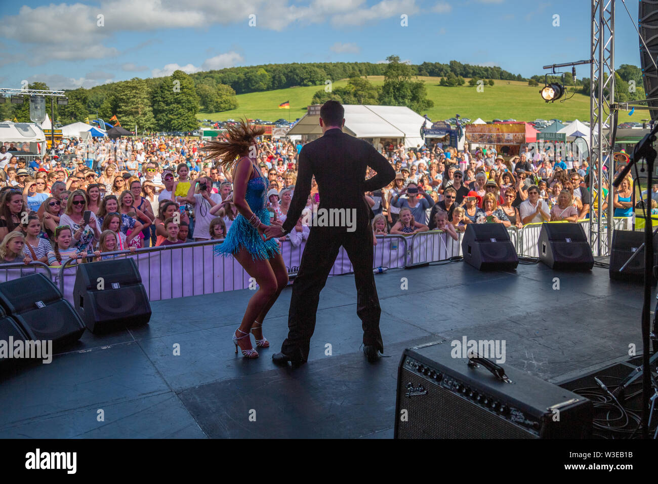 West Dean Gardens Chilli Fiesta dancing Stock Photo - Alamy