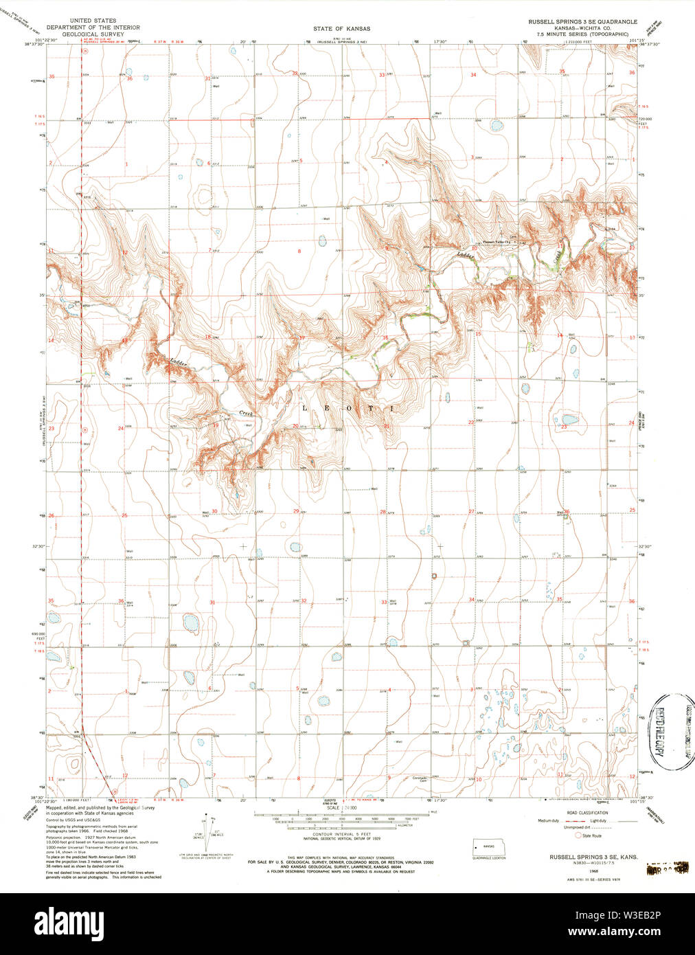 Map of russell springs Cut Out Stock Images & Pictures - Alamy