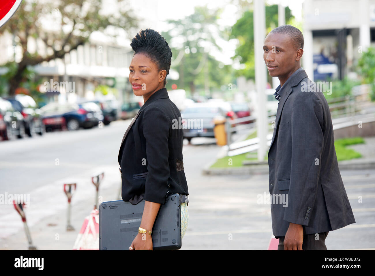 Business partners walking together hi-res stock photography and images ...