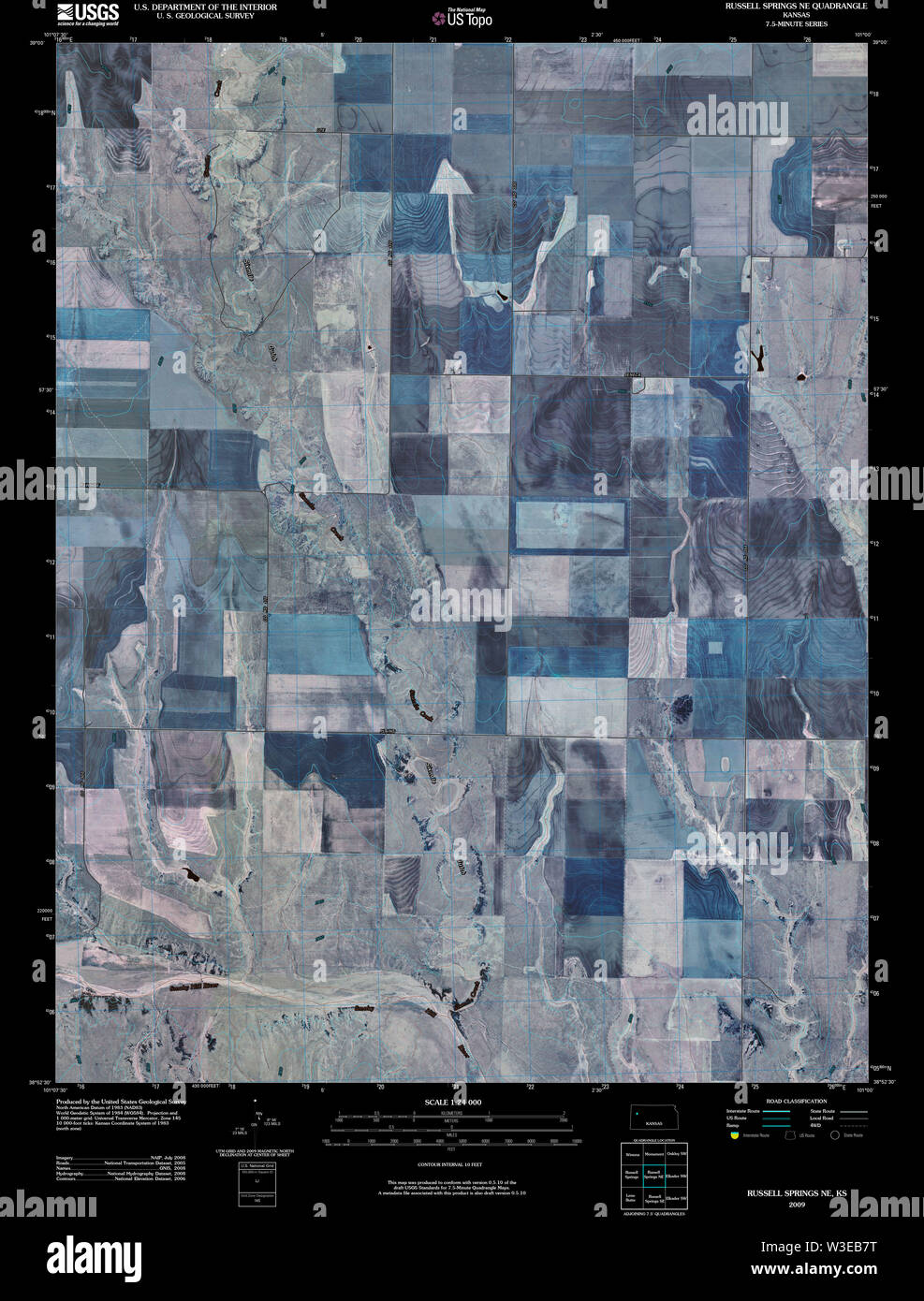 Russell springs map hi-res stock photography and images - Alamy