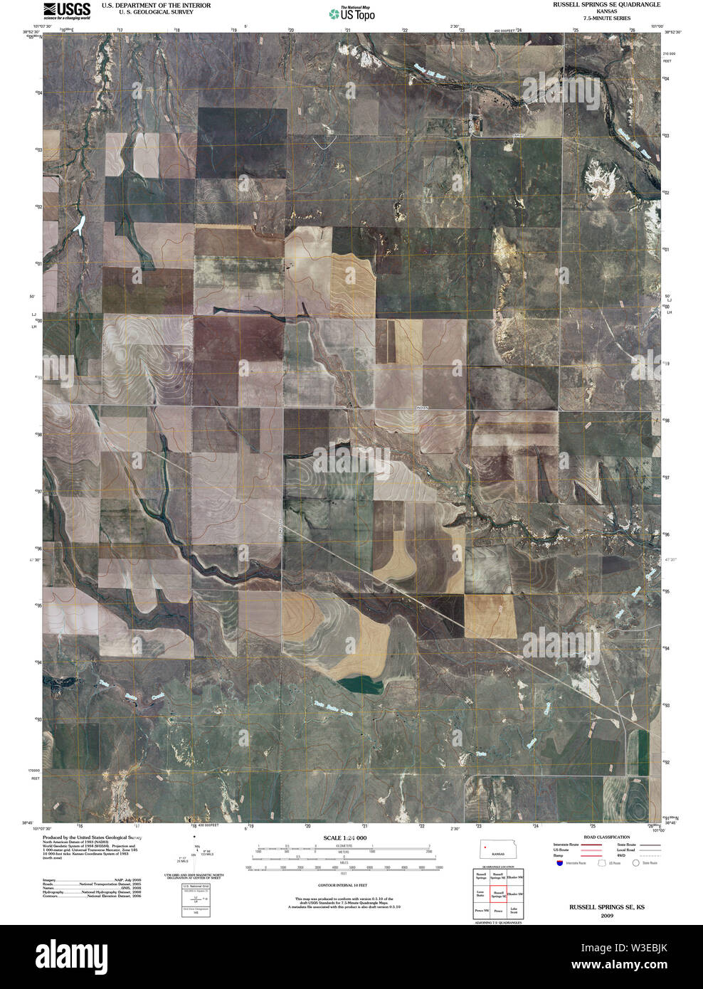 Russell kansas map hi-res stock photography and images - Alamy