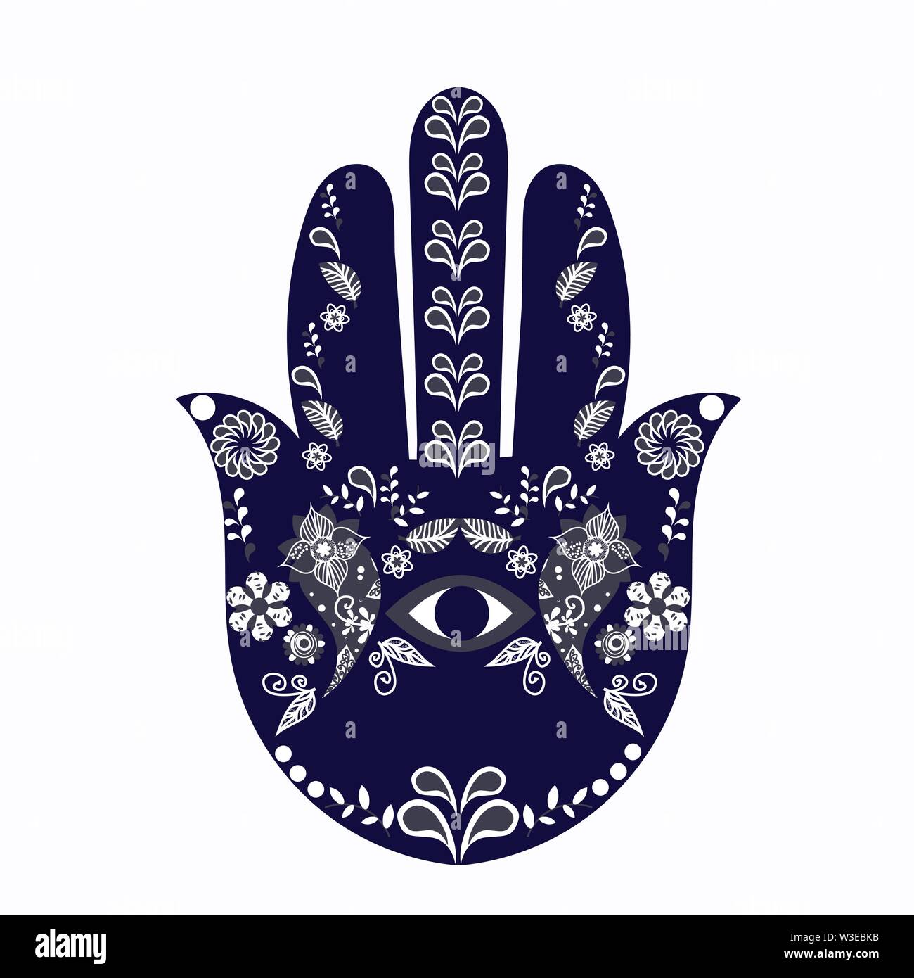 Hindu Hand Symbol Art