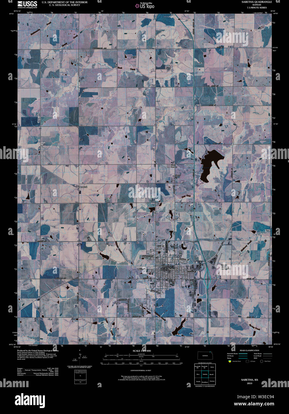 Map of sabetha hi-res stock photography and images - Alamy