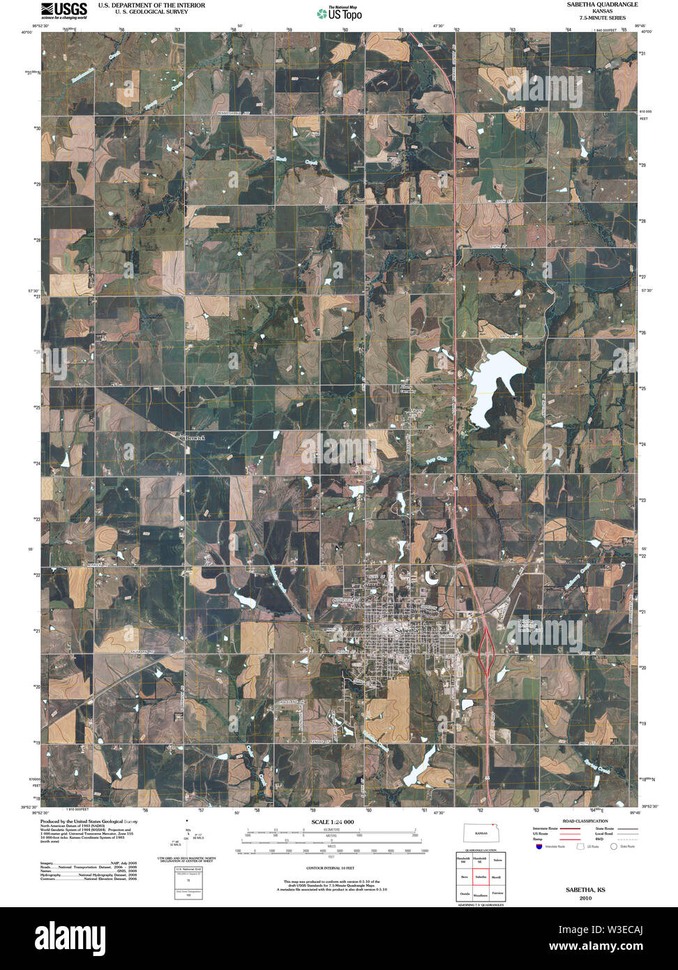 Map of sabetha hi-res stock photography and images - Alamy