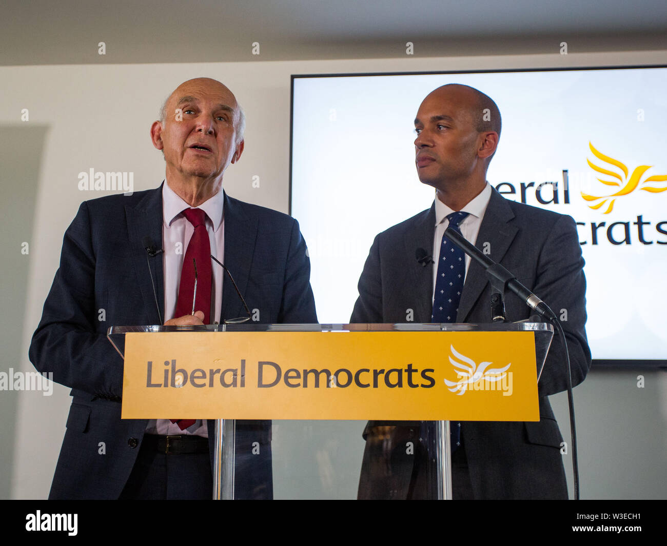 Streatham MP Chuka Umunna is presented by outgoing Liberal Democrat ...