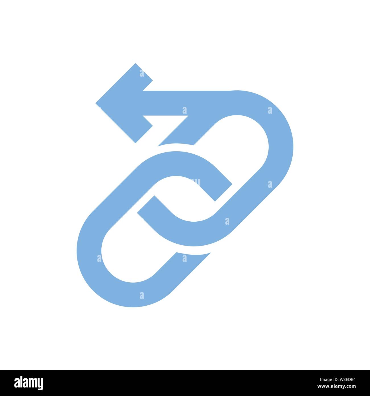 Website Link & Connectedness Icon with Chain Link Stock Vector Image ...