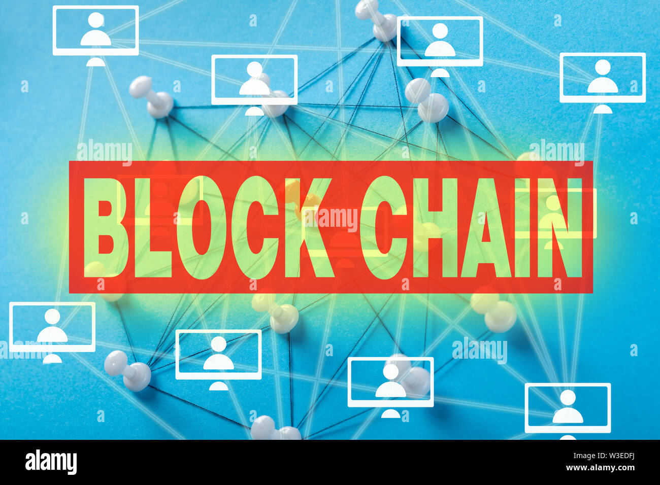 block chain concept Stock Photo - Alamy