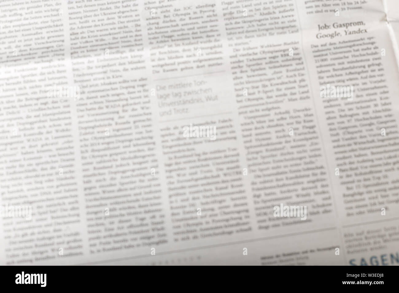 newspaper background, top view Stock Photo - Alamy