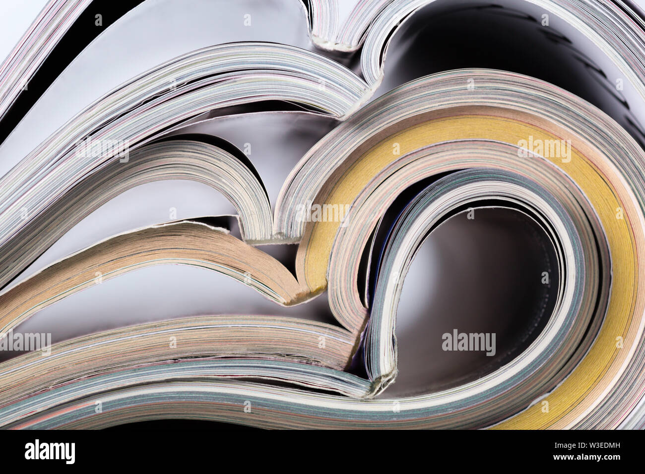 Magazine spine stack hi-res stock photography and images - Alamy