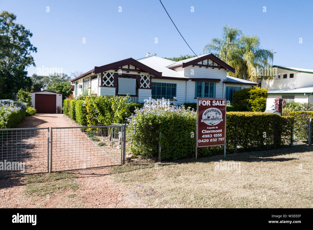 An old Queenslander house known as a Federation house built in 1901 for ...