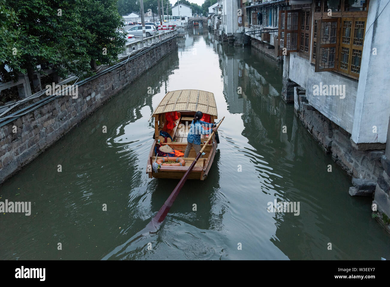 A canal in Suzhou, China. Shuzou is called Venice of East Stock Photo ...