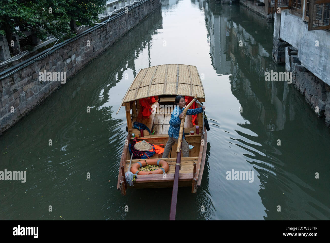 A canal in Suzhou, China. Shuzou is called Venice of East Stock Photo ...