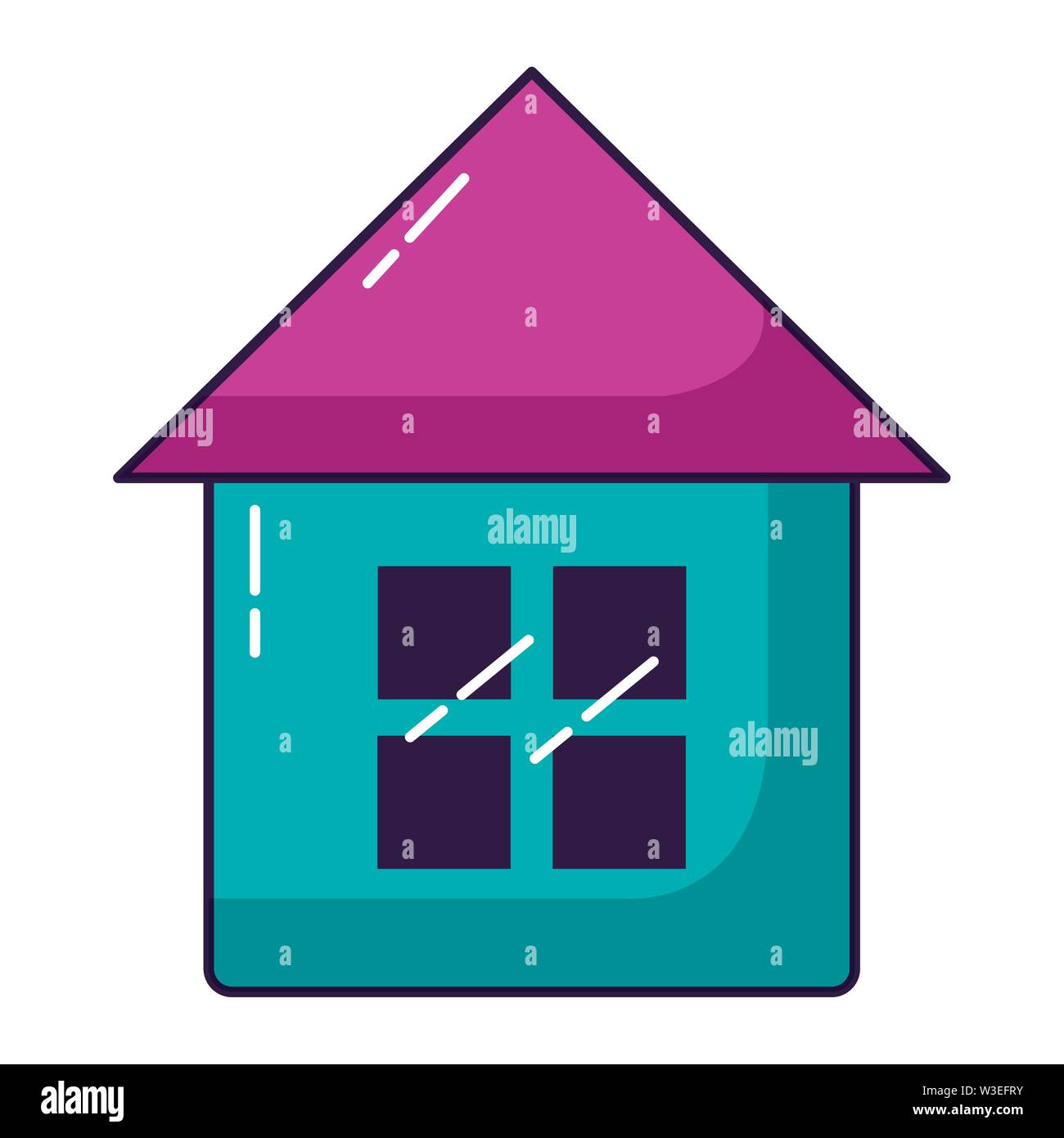 smart home on white background Stock Vector Image & Art - Alamy