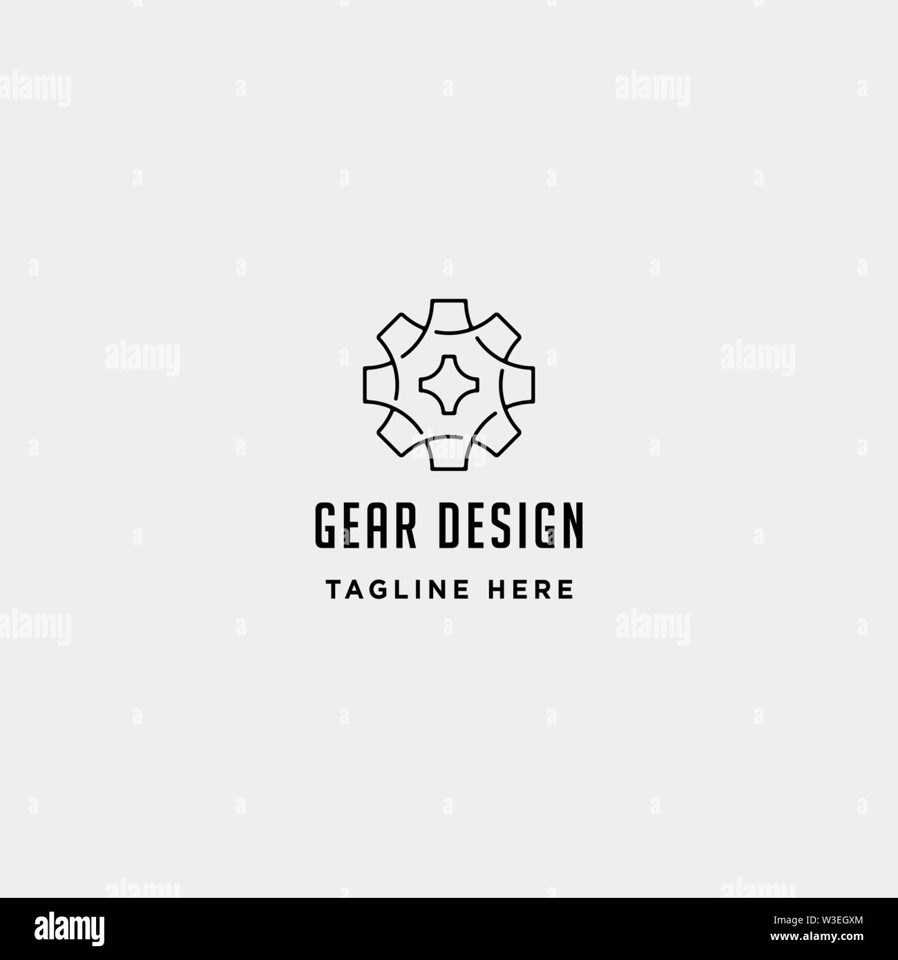 G gear logo Stock Vector Images - Alamy