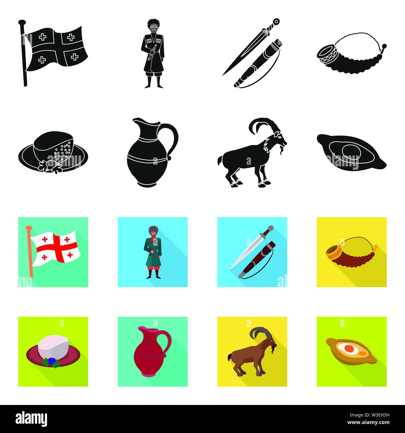 Vector illustration of culture and sightseeing logo. Collection of ...