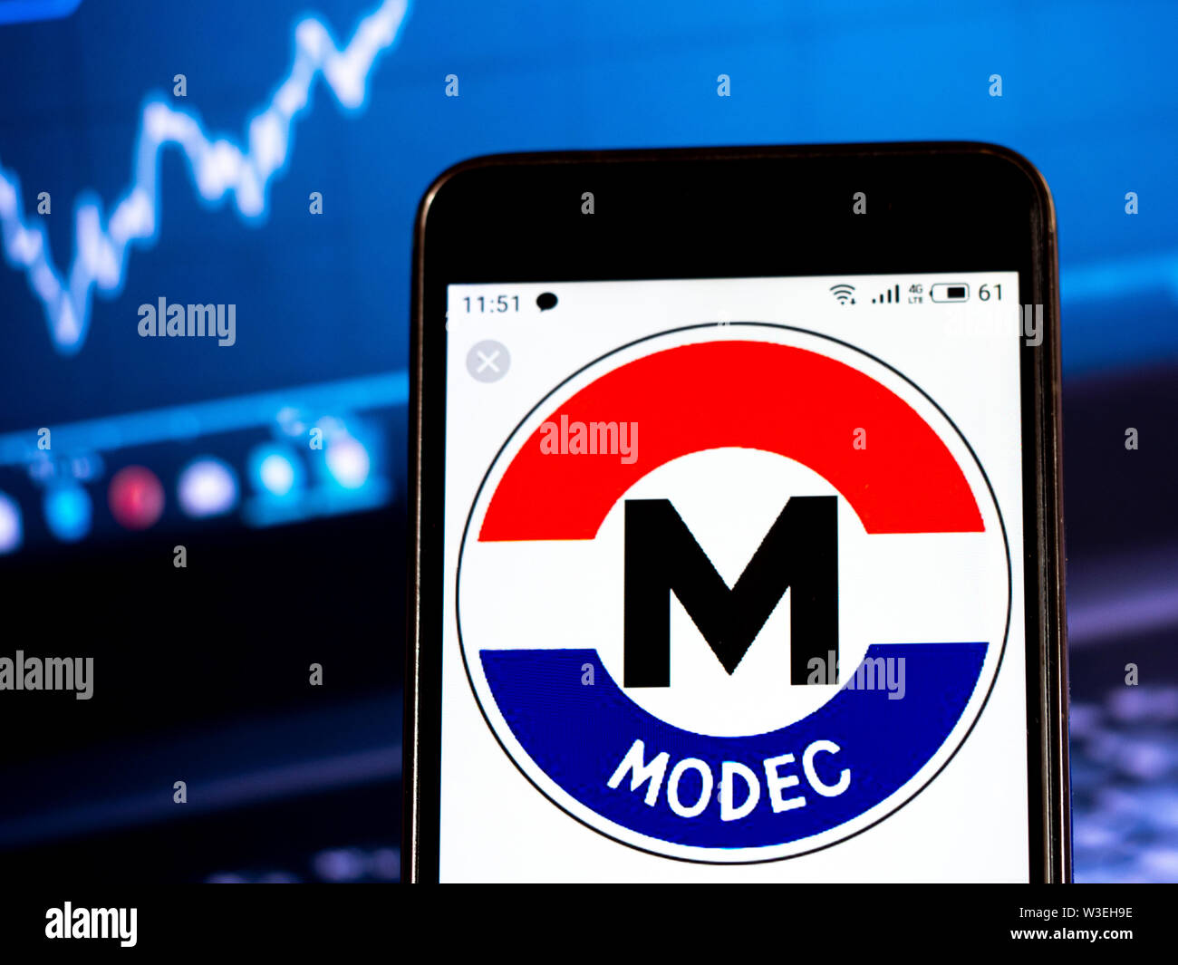 In this photo illustration the MODEC, Inc. logo is seen displayed on a ...