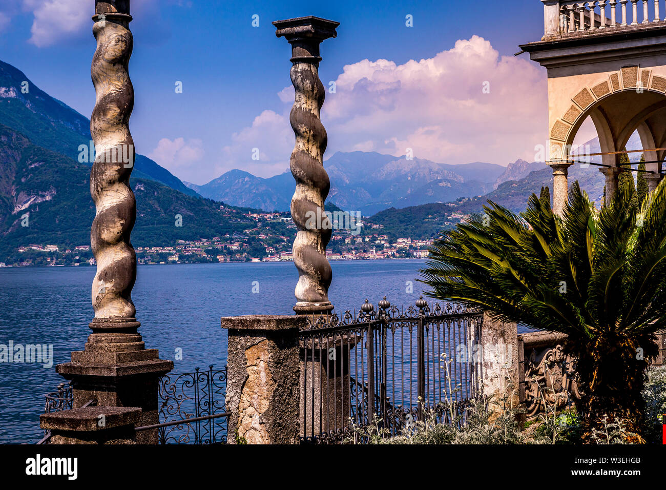 VARENNA, ITALY, JUNE 05, 2019 : exteriors and gardens of villa ...