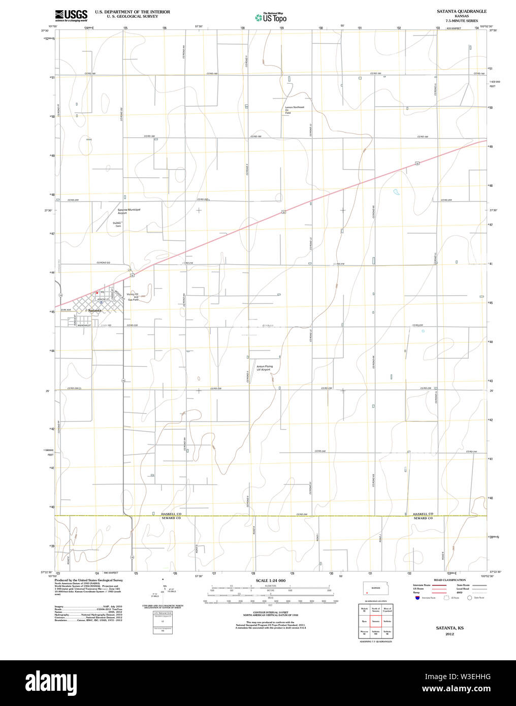 Satanta map hi-res stock photography and images - Alamy