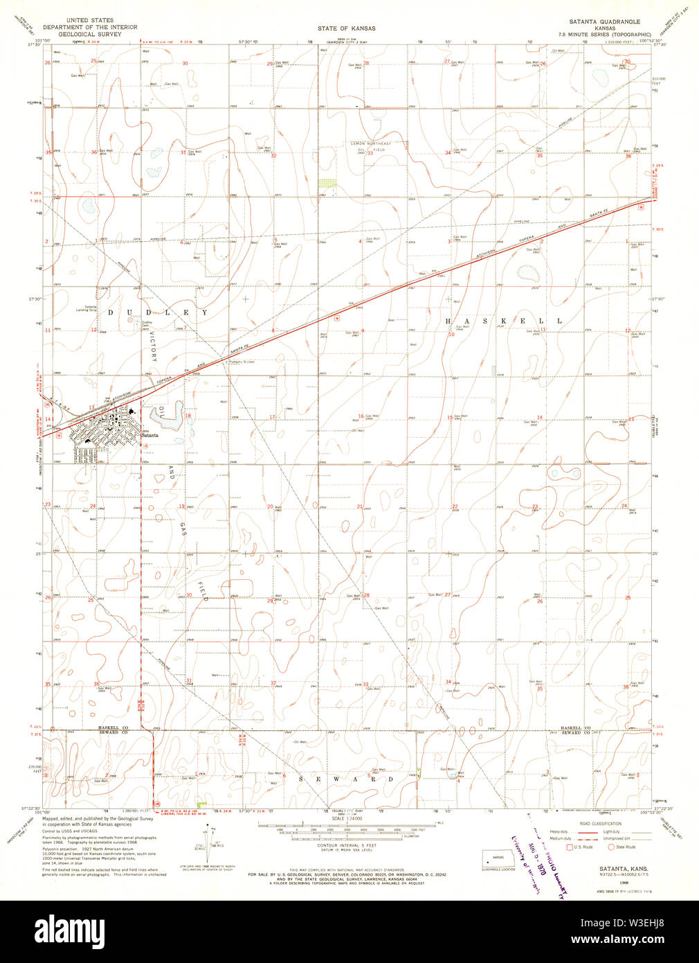 Map of satanta hi-res stock photography and images - Alamy