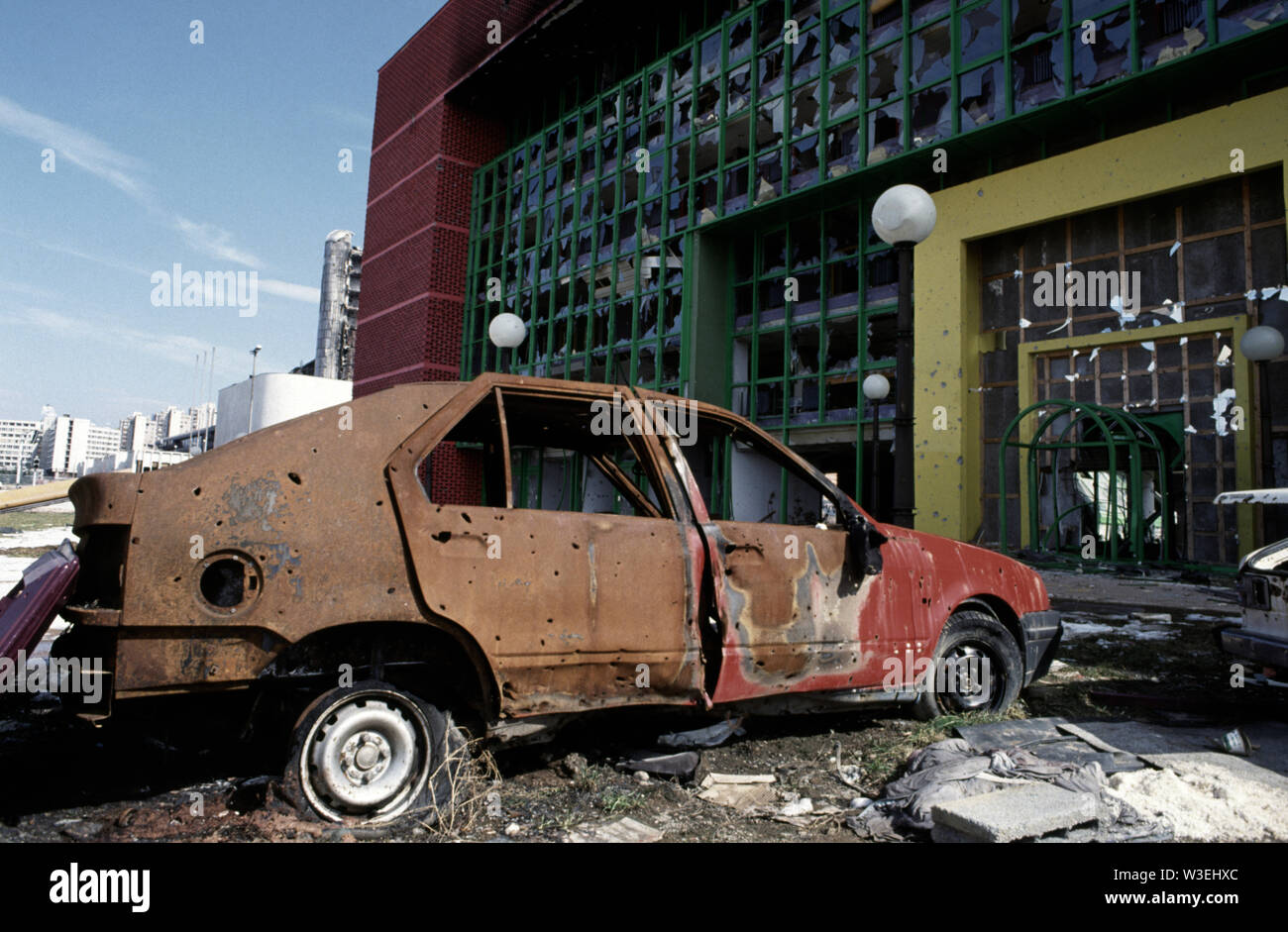 10th April 1993 During the Siege of Sarajevo: the shattered front of ...