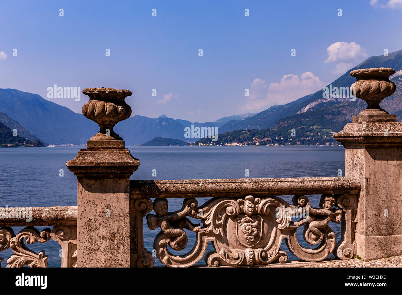 VARENNA, ITALY, JUNE 05, 2019 : exteriors and gardens of villa ...
